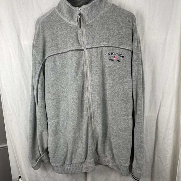 U.S. Polo Assn. | Shirts | U S Polo Association Medium 9sgray Full Zip ...